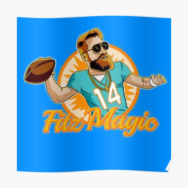 "Fitzmagic Ryan Fitzpatrick football Florida Miami player art" Poster ...