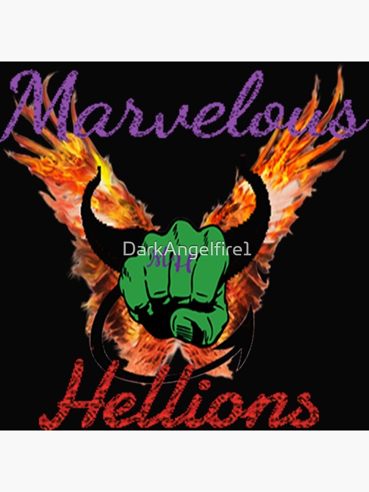 "Marvelous Hellions Logo" Poster by DarkAngelfire1 | Redbubble