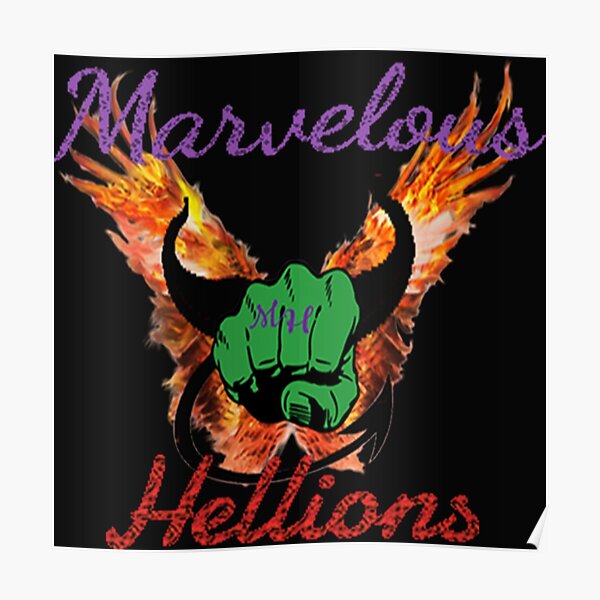 "Marvelous Hellions Logo" Poster by DarkAngelfire1 | Redbubble