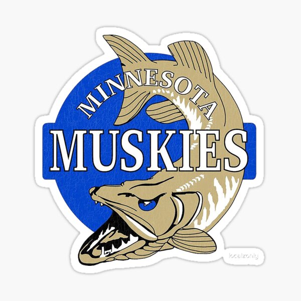 "Minnesota Muskies Vintage Basketball Logo ABA" Sticker for Sale by ...