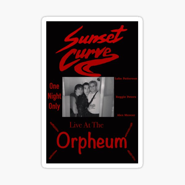 "Julie And The Phantoms Sunset Curve" Sticker by mirandaed18 | Redbubble