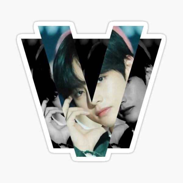 "v" Sticker for Sale by ThemeBros | Redbubble