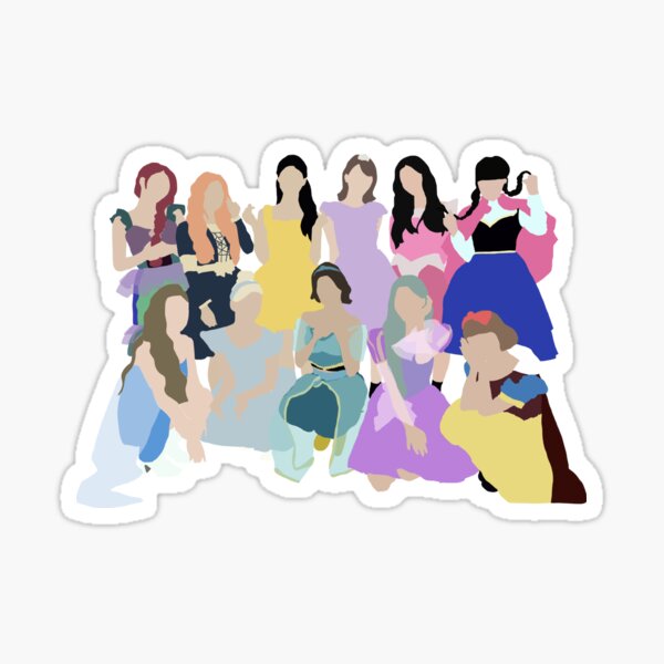 "Loona Princess Silhouette" Sticker for Sale by ikramabukar | Redbubble