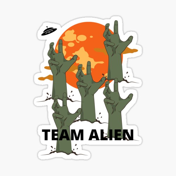 "Team Alien Episode 13 – Experiment/Zombie" Sticker for Sale by ...