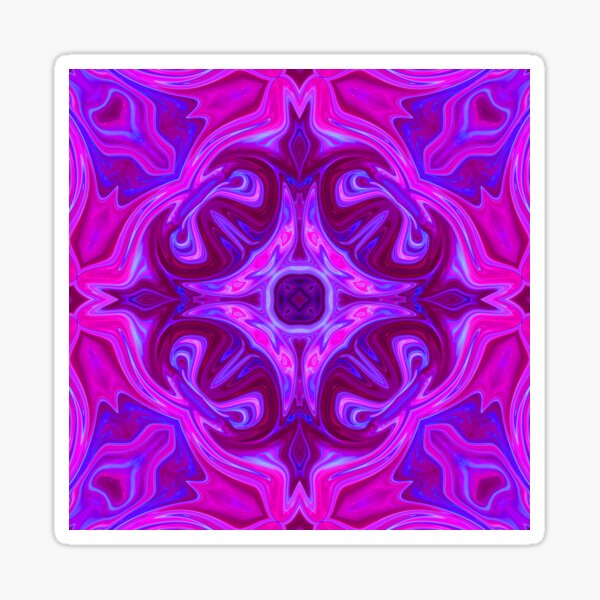 "Psychedelic tiles 33." Sticker for Sale by cr6zym1nd | Redbubble
