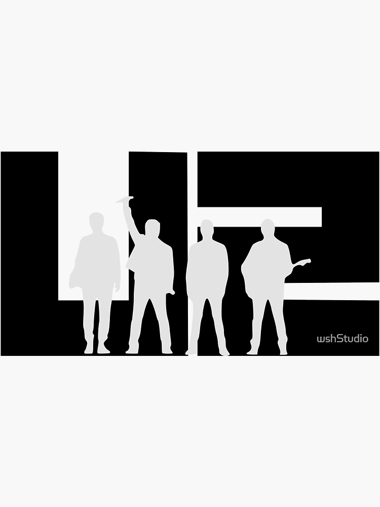 "U2 Band Aufkleber" Sticker von wshStudio | Redbubble