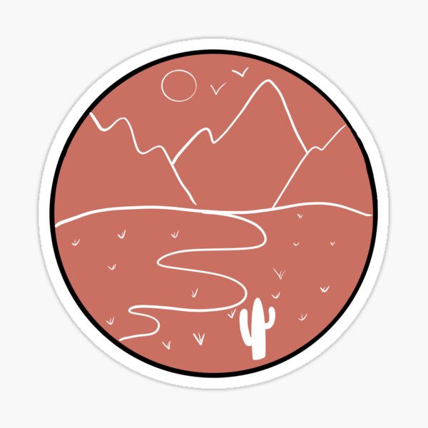 "Red moon rising" Sticker for Sale by artbyry9 | Redbubble