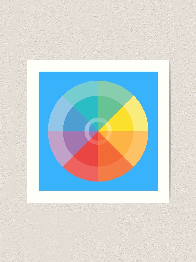 "Color wheel light and dark shade" Art Print by Bhupal | Redbubble
