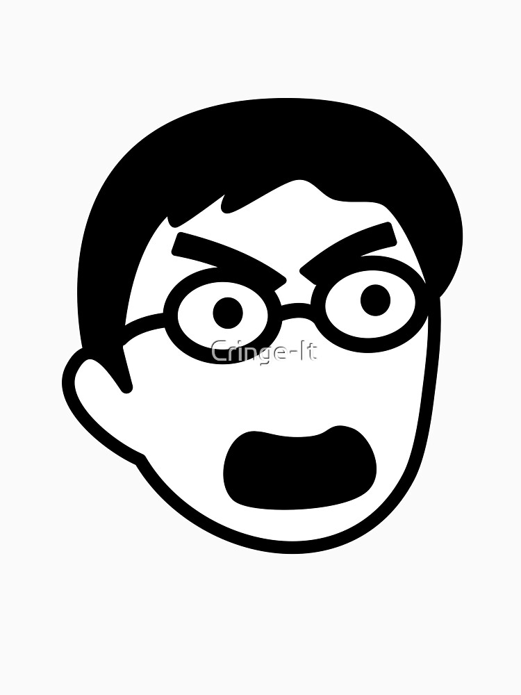 "Angry Comic Face" T-shirt for Sale by Cringe-It | Redbubble | angry t ...