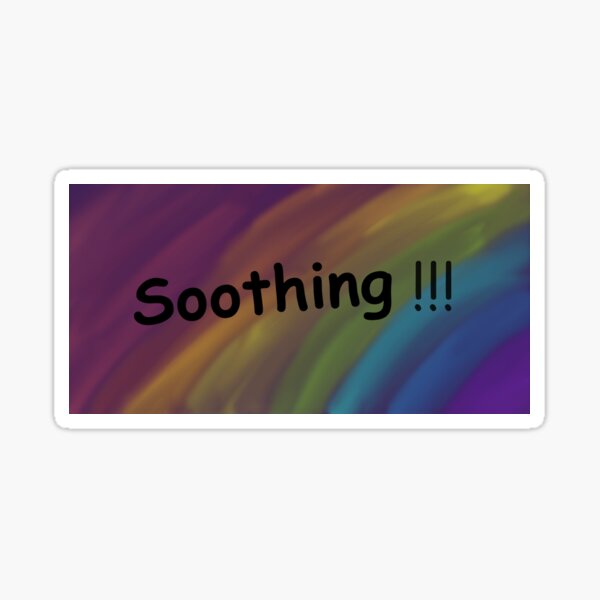 "Rainbow soothing " Sticker by Hazalmookken | Redbubble