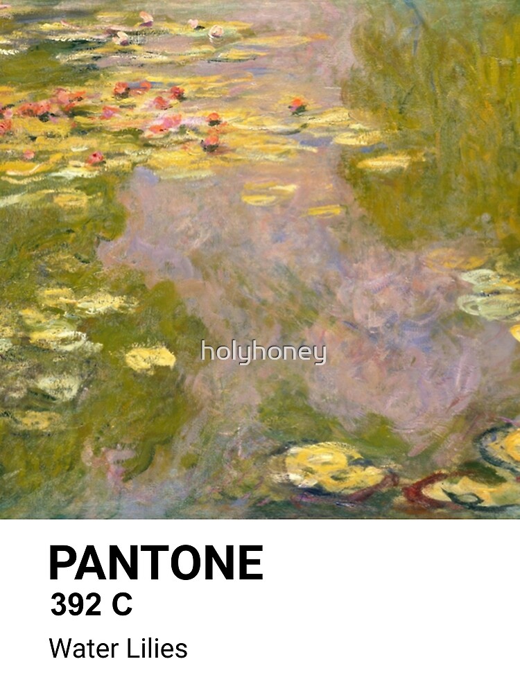 Pantone - Claude Monet - Water Lilies Premium Matte Vertical Poster ...