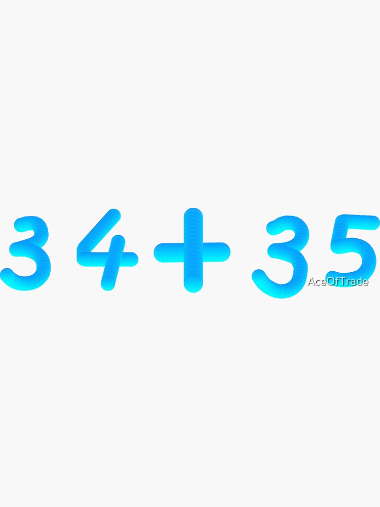 "34+35 (69) | Positions" Sticker for Sale by AceOfTrade | Redbubble