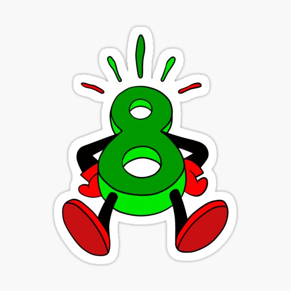 "Disco 8 - Techno Hardcore - Lateral" Sticker for Sale by Black ...