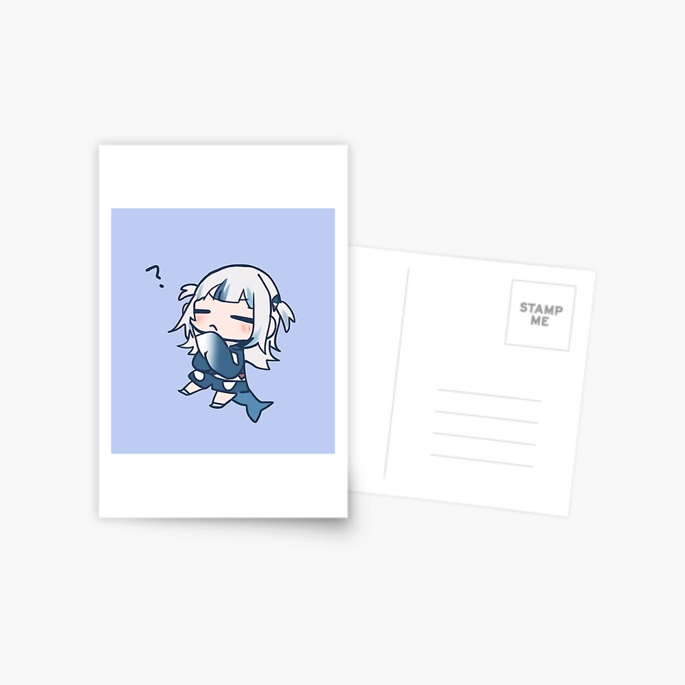 "Gawr Gura Questioning Chibi Hololive" Sticker for Sale by Gawrgura ...