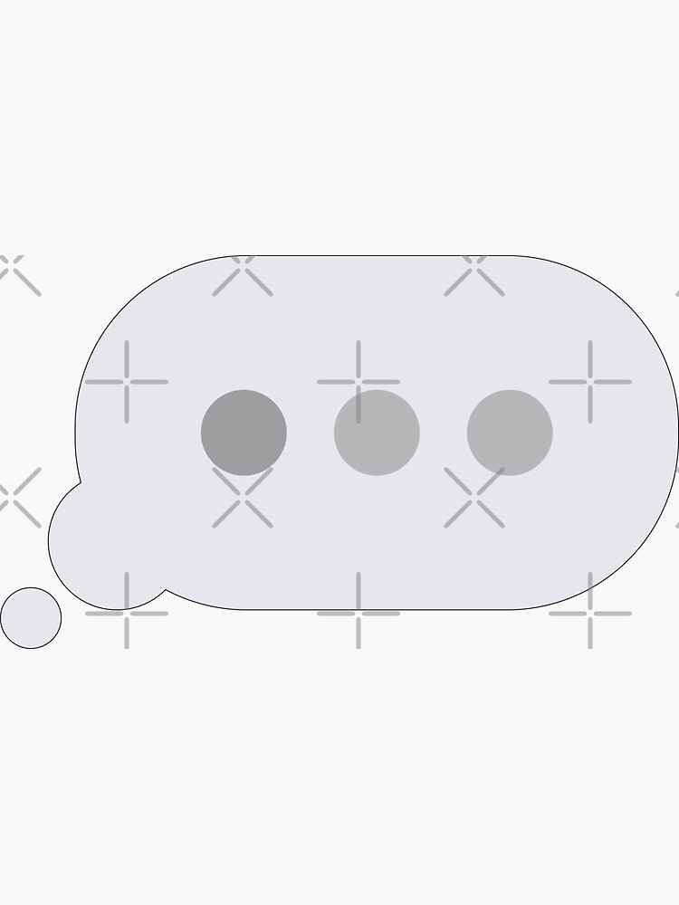 "Typing Bubble" Sticker for Sale by TrashPandaUK | Redbubble