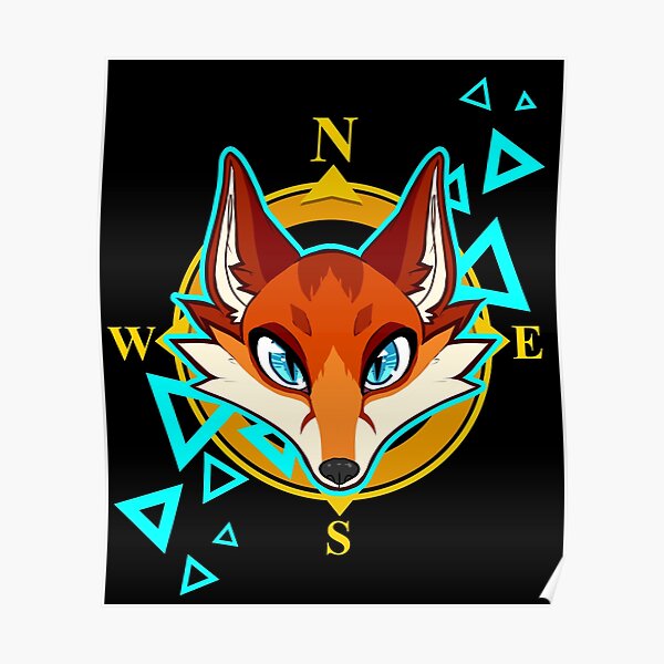 Furry Fox Posters | Redbubble