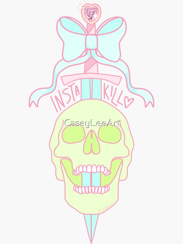 "PASTEL NukeTown INSTA KILL " Sticker for Sale by CaseyLeeArt | Redbubble