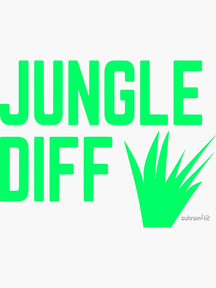 "Jungle Diff Moba - Green" Sticker for Sale by sukram42 | Redbubble