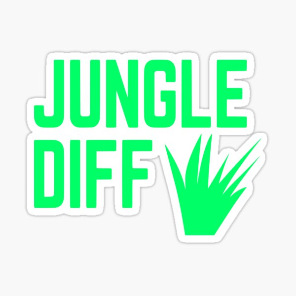 "Jungle Diff Moba - Green" Sticker for Sale by sukram42 | Redbubble