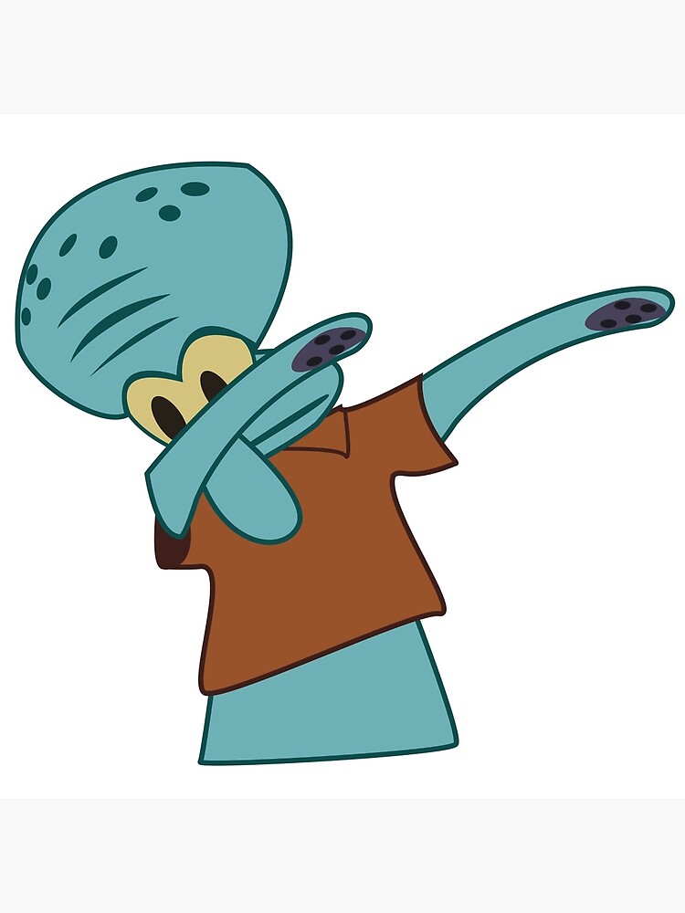 "Squidward Dab" Poster for Sale by sweetslay | Redbubble