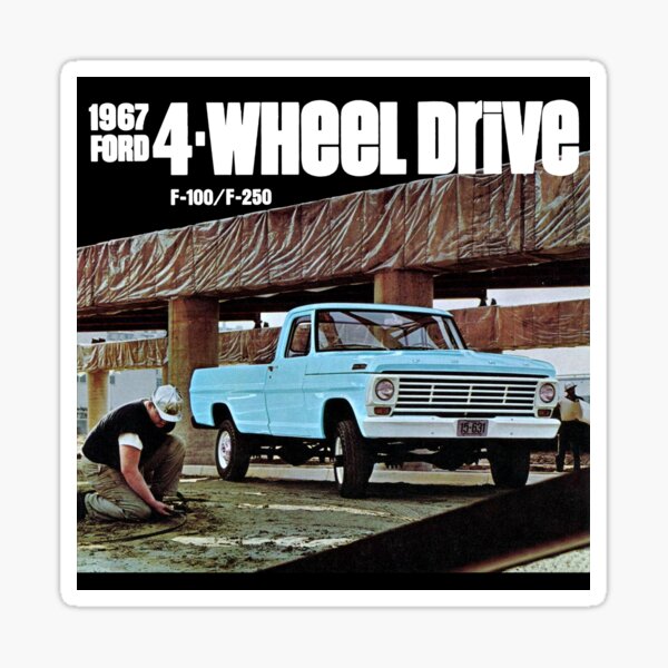 "FORD F-SERIES PICKUP" Sticker for Sale by ThrowbackMotors | Redbubble