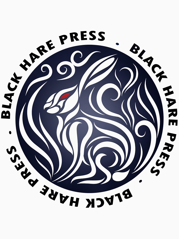 "Black Hare Press Evil Hare Logo" T-shirt for Sale by BlackHarePress | Redbubble | black hare ...