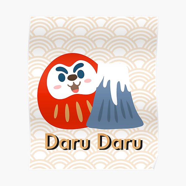Póster «Daru Daru Japón» de naesixpackchill | Redbubble