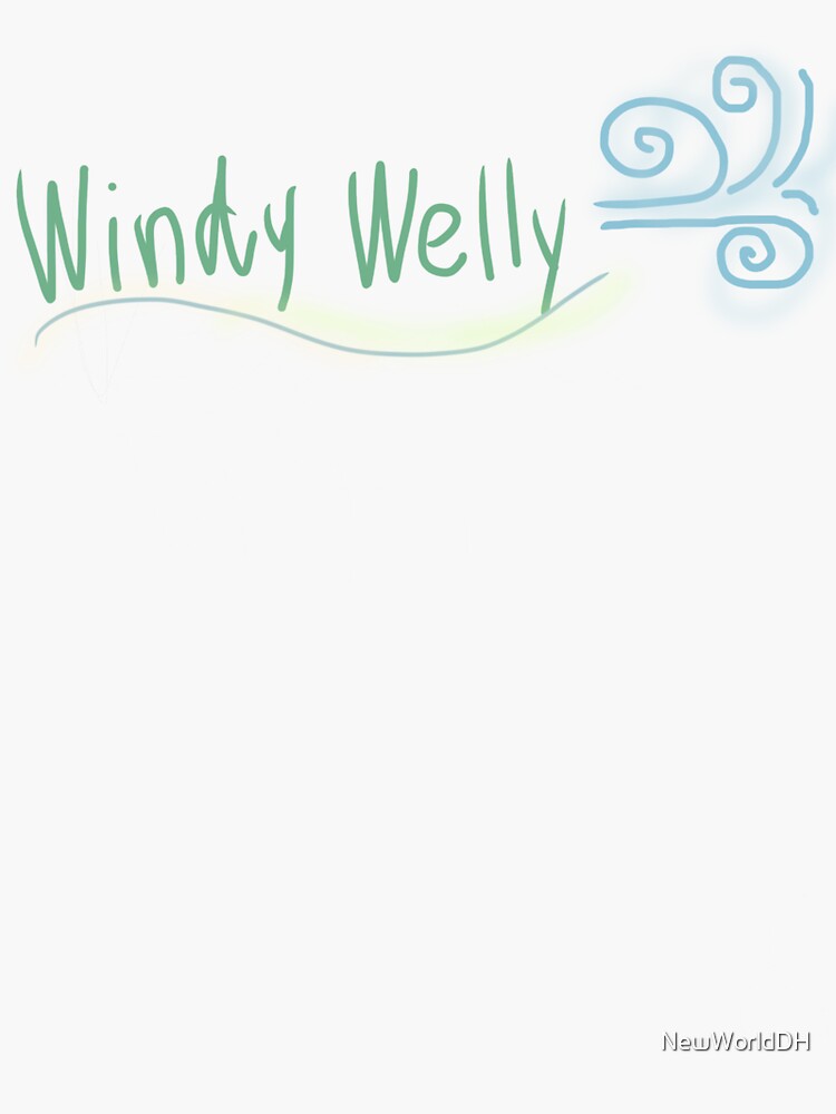 "Windy welly" Sticker for Sale by NewWorldDH | Redbubble