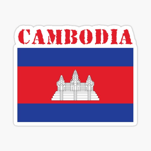 "Cambodia" Sticker by PratikParikh | Redbubble