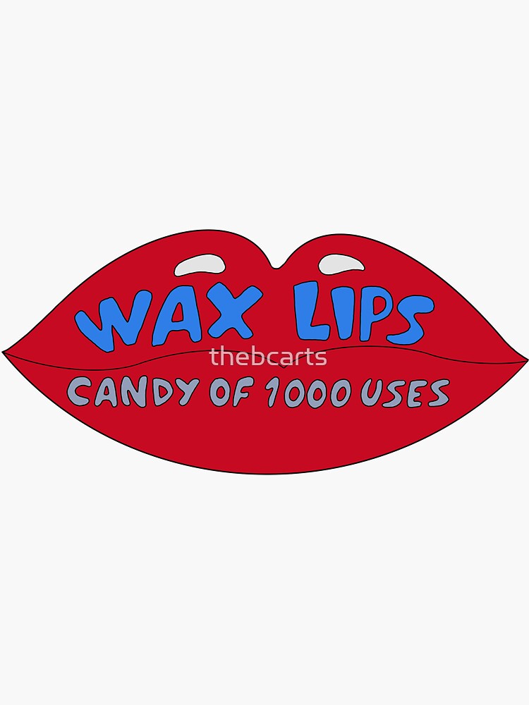 "The Simpsons Wax Lips" Sticker by thebcarts | Redbubble