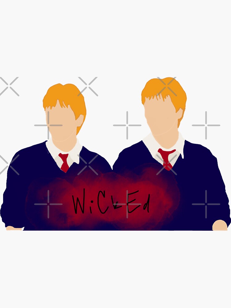 "Weasley Twins" Sticker for Sale by charlottevz | Redbubble