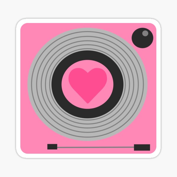 "cute heart vinyl aesthetic design" Sticker for Sale by elizastreet ...