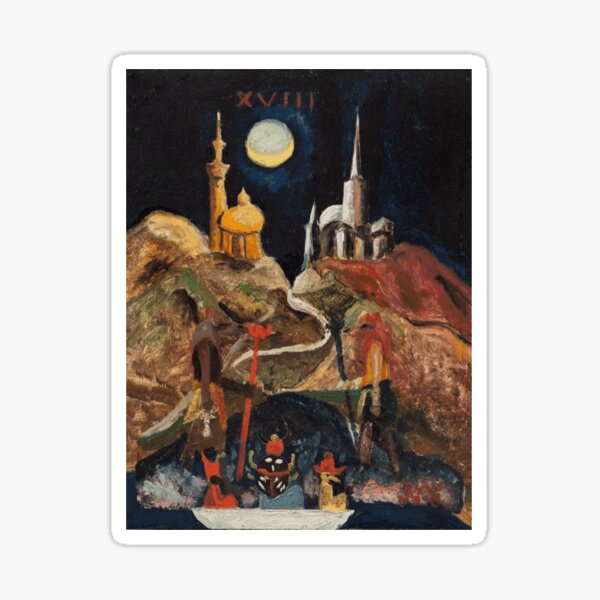 "Aleister Crowley - The Moon." Sticker by OriginalDP | Redbubble