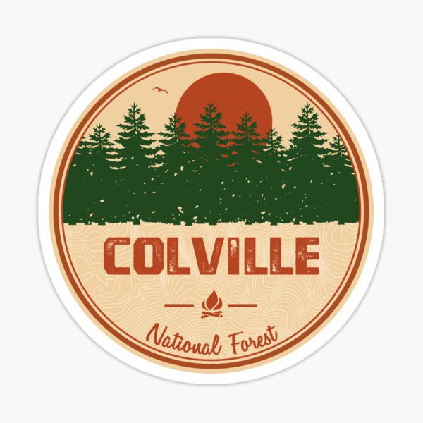 "Colville National Forest" Sticker for Sale by esskay | Redbubble