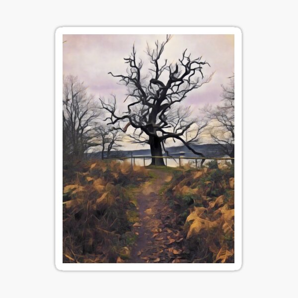 "Beautiful tree drawing" Sticker for Sale by stickerman01 | Redbubble