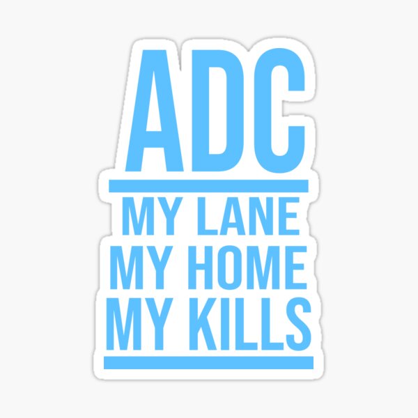 "Adc Lane Moba - Blue" Sticker for Sale by sukram42 | Redbubble