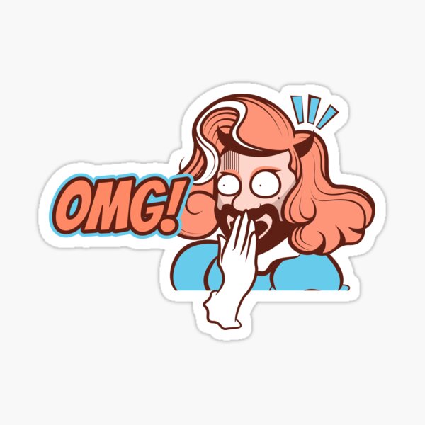 "Emote OMG" Sticker by NypeDype | Redbubble