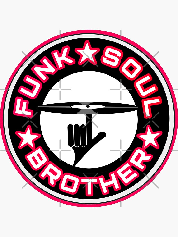 "Funky soul brother" Sticker for Sale by Dalbongo | Redbubble