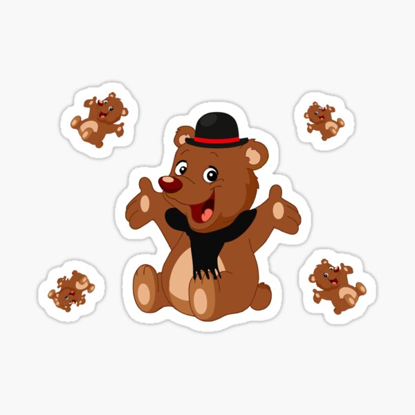 "Little bear" Sticker for Sale by MalekOmar | Redbubble