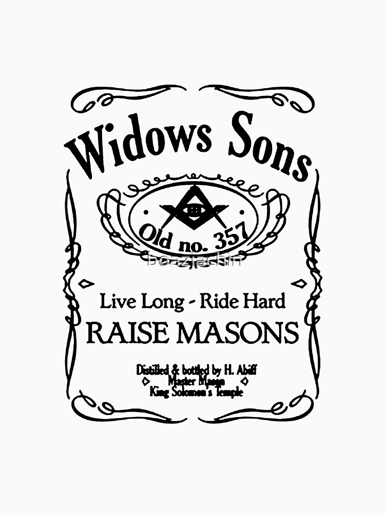 "WIDOWS SONS" T-shirt for Sale by boazjachin | Redbubble | freemason t-shirts - masonic t-shirts ...