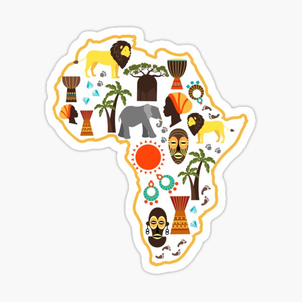 "African Elements" Sticker for Sale by tonyahuwa | Redbubble