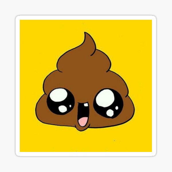 "Cute poop" Sticker by Abirka | Redbubble