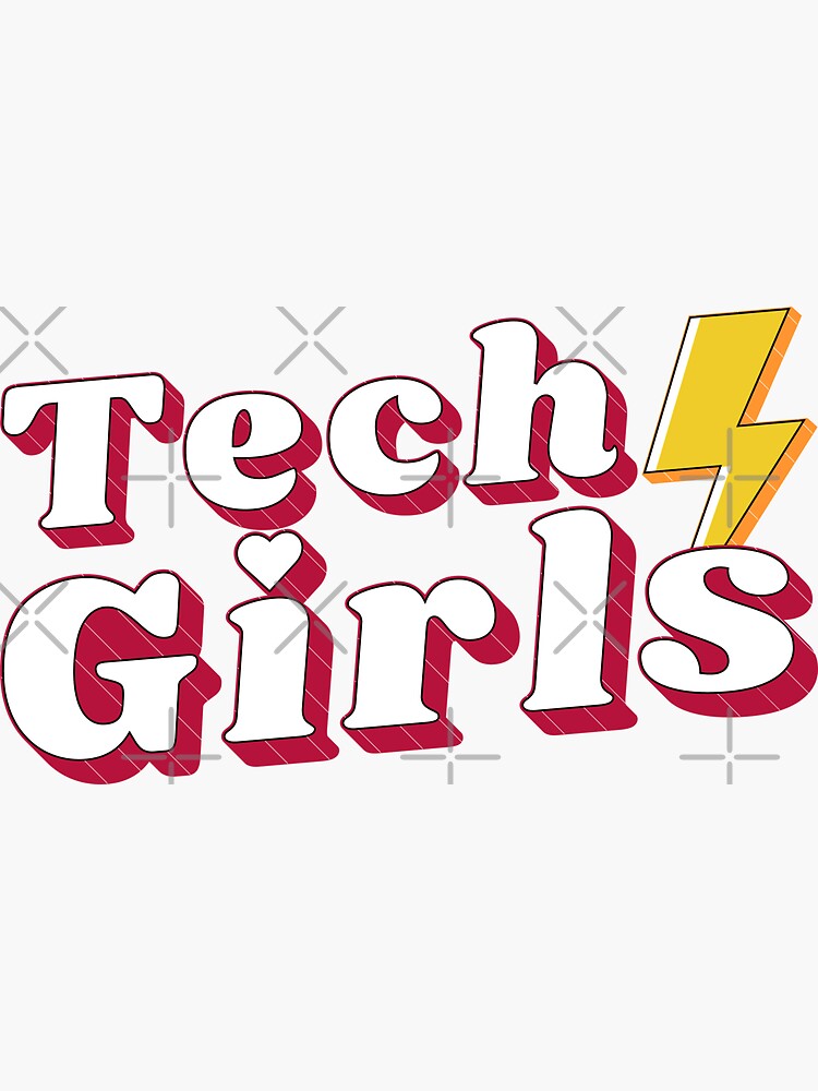 "Cool Tech Girls Vintage & Retro" Sticker for Sale by aladdindesigns ...