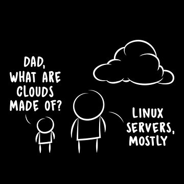 "Funny Programmer - Software Developer Computer What Are Clouds Made Of? - linux servers mostly ...