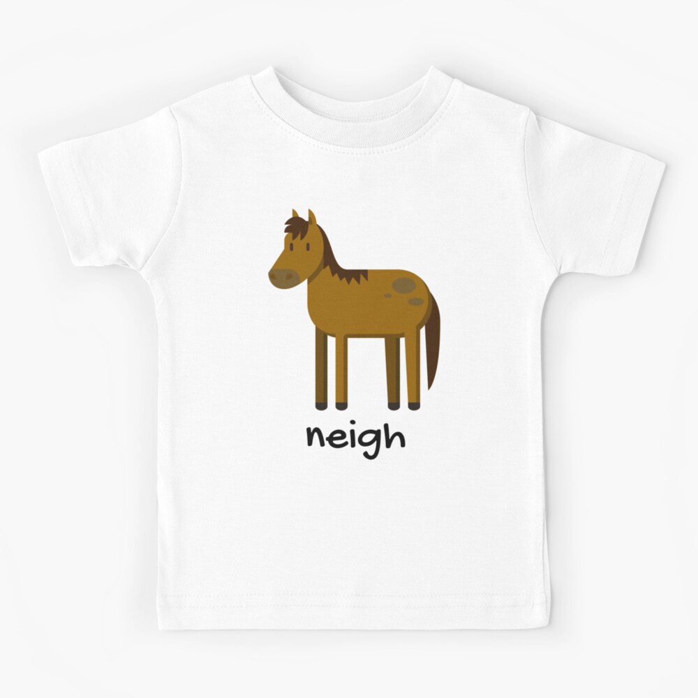 "Funny, cute, horse, neigh, cartoon illustration, handwritten, cursive ...