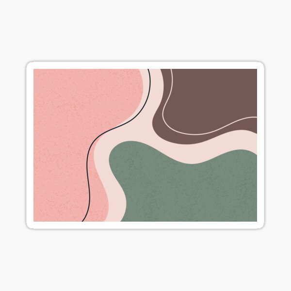 "Freehand drawn lines with organic shapes" Sticker by medelwardi20 ...