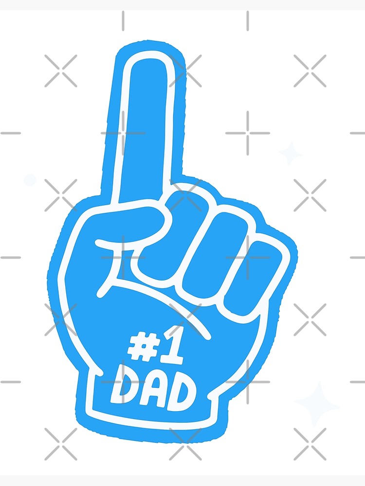 "#1 dad fathers day foam finger hand stadium sport fan " Poster for ...