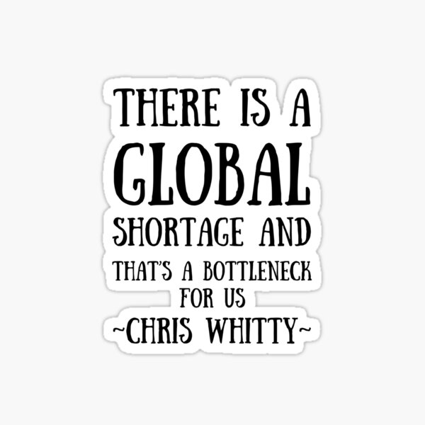 "Chris whitty quote " Sticker for Sale by Stylekingdom | Redbubble