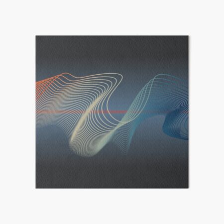 "Threshold Moments Abstract Minimalism Line Art Illustration" Art Board ...