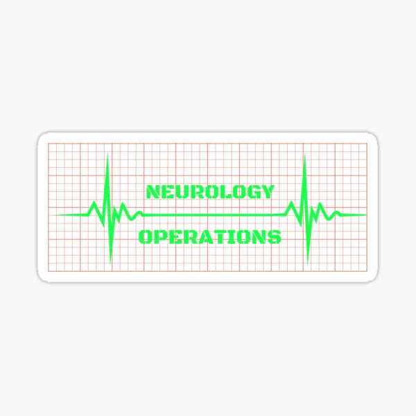 "Neurology Operations" Sticker for Sale by NursingAttire | Redbubble